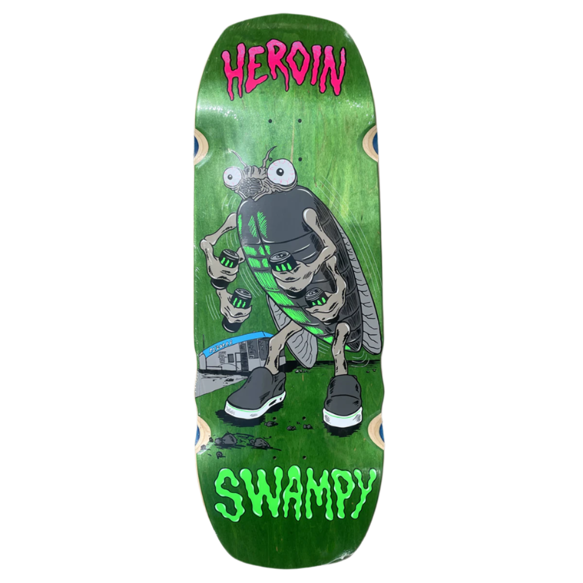 Heroin Swampy Bug 10.75" Shaped Skateboard Deck – Long Beach Skate Co