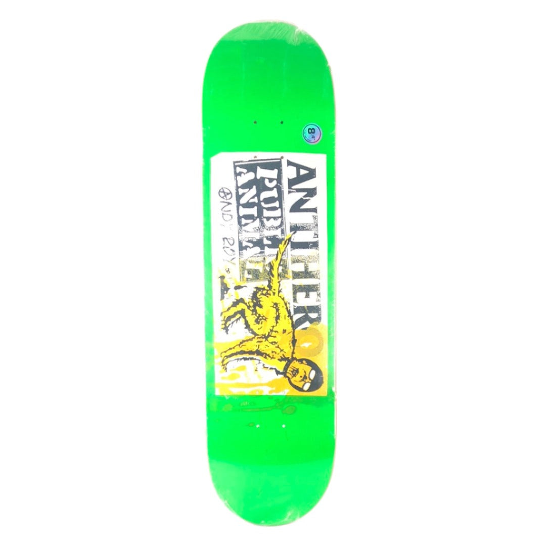 Anti Hero Andy Roy Public Animal Graphic Neon Green GG Allin Size 8.4 ...