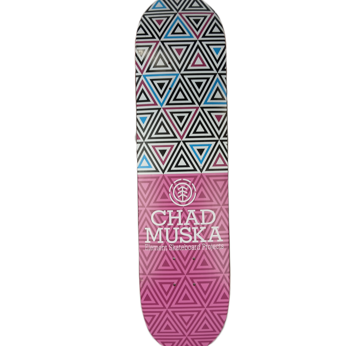 Element Chad Muska Element Skateboard Projects Triangles Pink White Mu ...