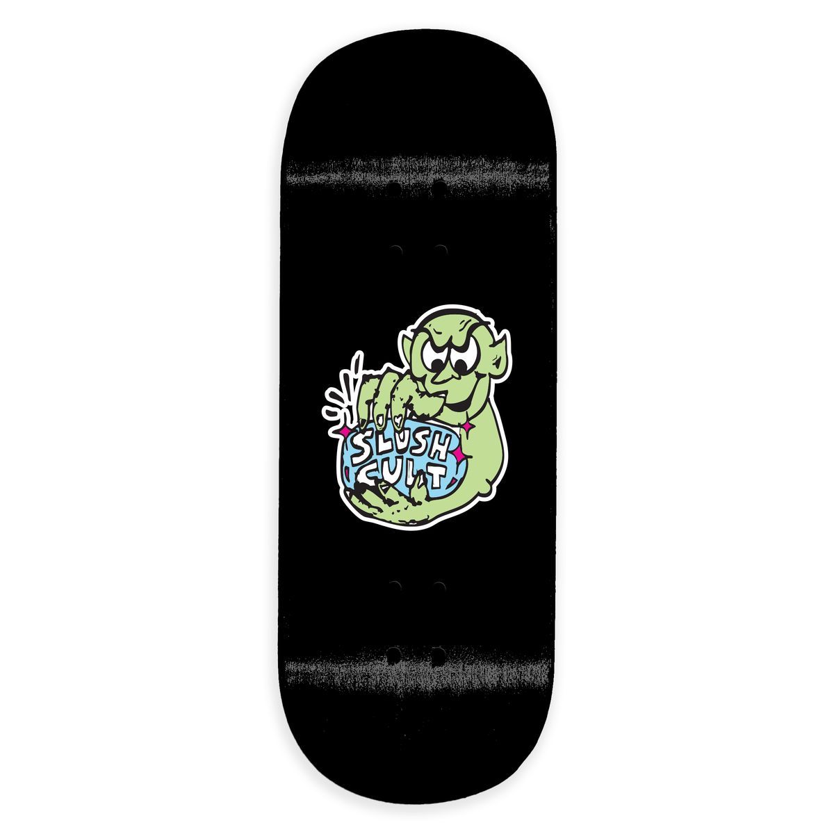 Slushcult Crystal Ball Pro Deck Black Fingerboard Skateboard – Long ...