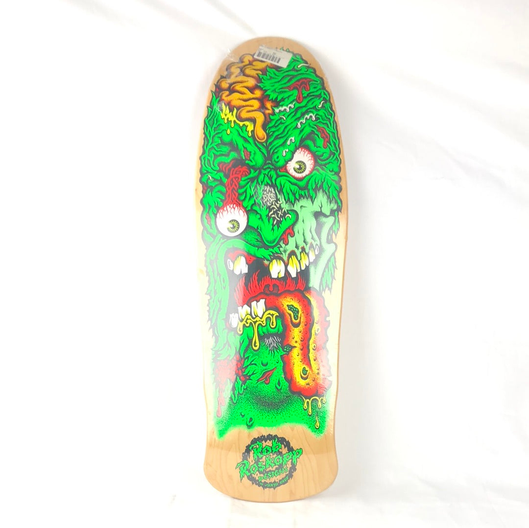 Santa Cruz Rob Roskopp Face 2 Thirty Years Green/Woodgrain 9.77'' Skat ...