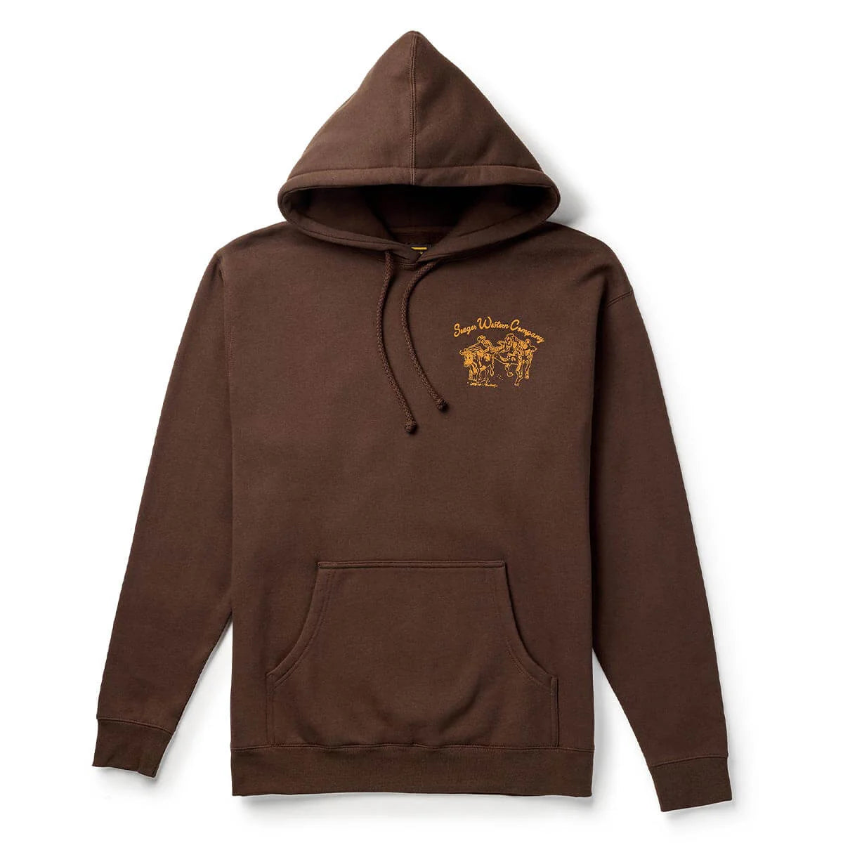 Seager Los Rios Brown Hooded Sweatshirt – Long Beach Skate Co