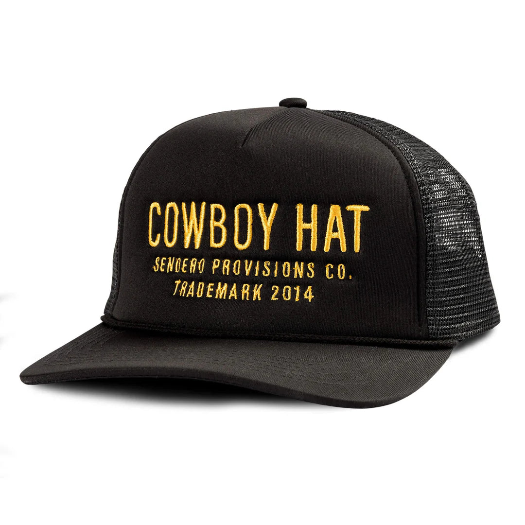 Sendero Cowboy Hat Black/Gold Snapback Hat – Long Beach Skate Co