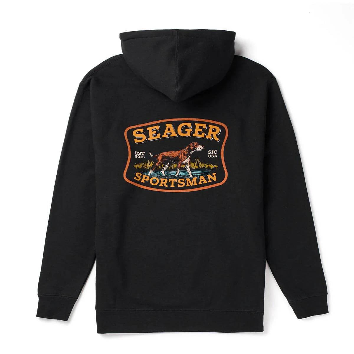 Seager Sportman Black Hooded Sweatshirt – Long Beach Skate Co