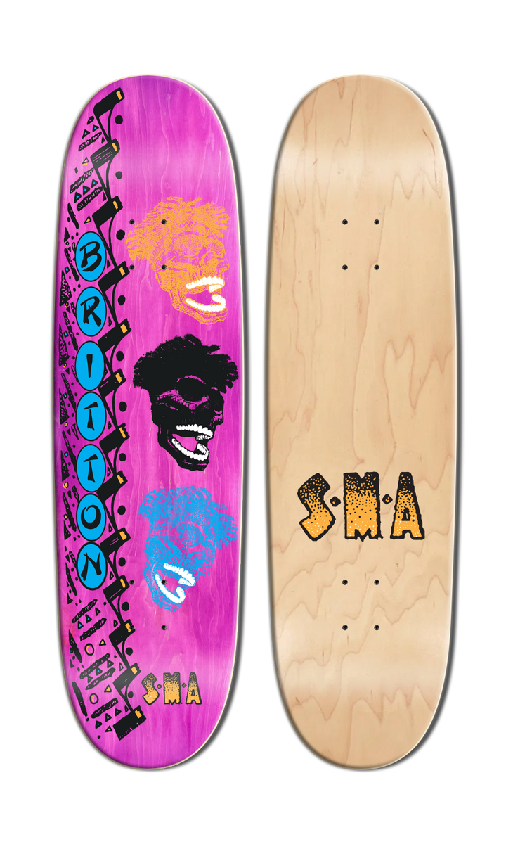 Santa Monica Airlines Series 4 Tuma Britton Pink Stain 8.875" Skateboa ...