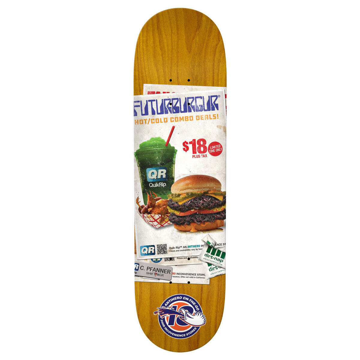 Anti-Hero Pfanner (A)Rtificial (I)Ngredients 8.25" Skateboard Deck ...