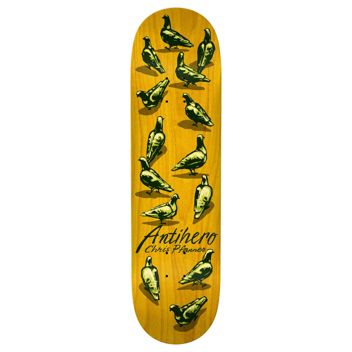 Anti-Hero Chris Pfanner Dawn Of The Pigeons 8.25" Skateboard Deck ...