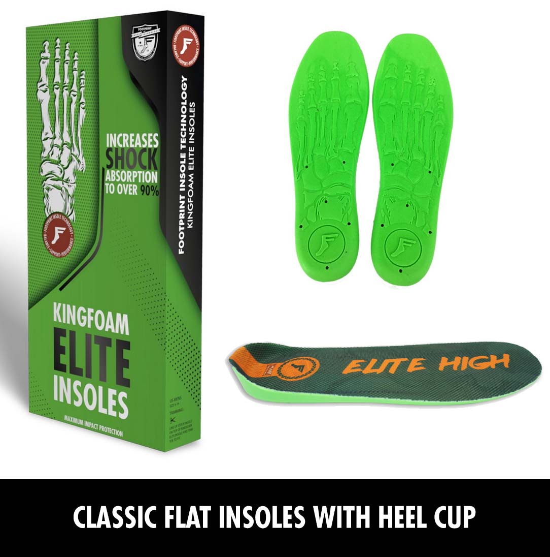 Footprint King Foam Elite HI Classic 5mm Toe 10mm Heel Insoles – Long ...