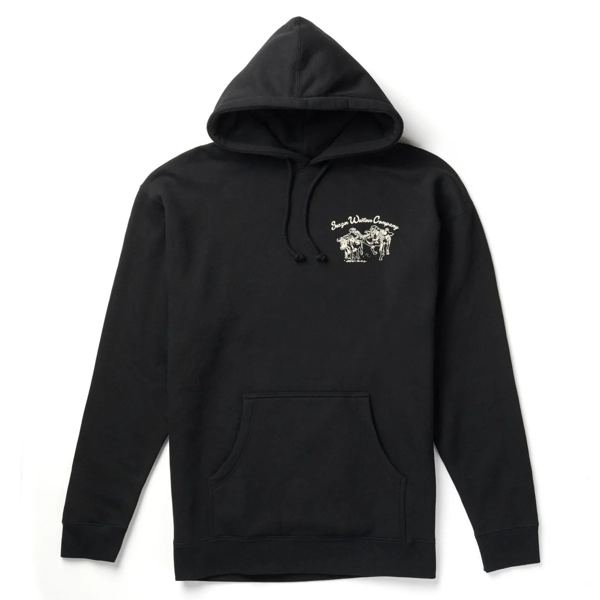 Seager Los Rios Black Hooded Sweatshirt – Long Beach Skate Co